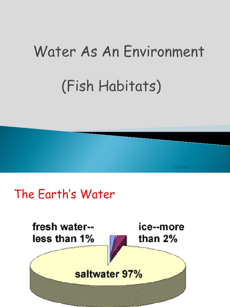 Fish Habitats(1) | PDF | Fresh Water | Water