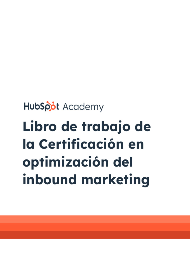(PDF) Workbook - Inbound Marketing Optimization - ES | PDF | Marketing ...
