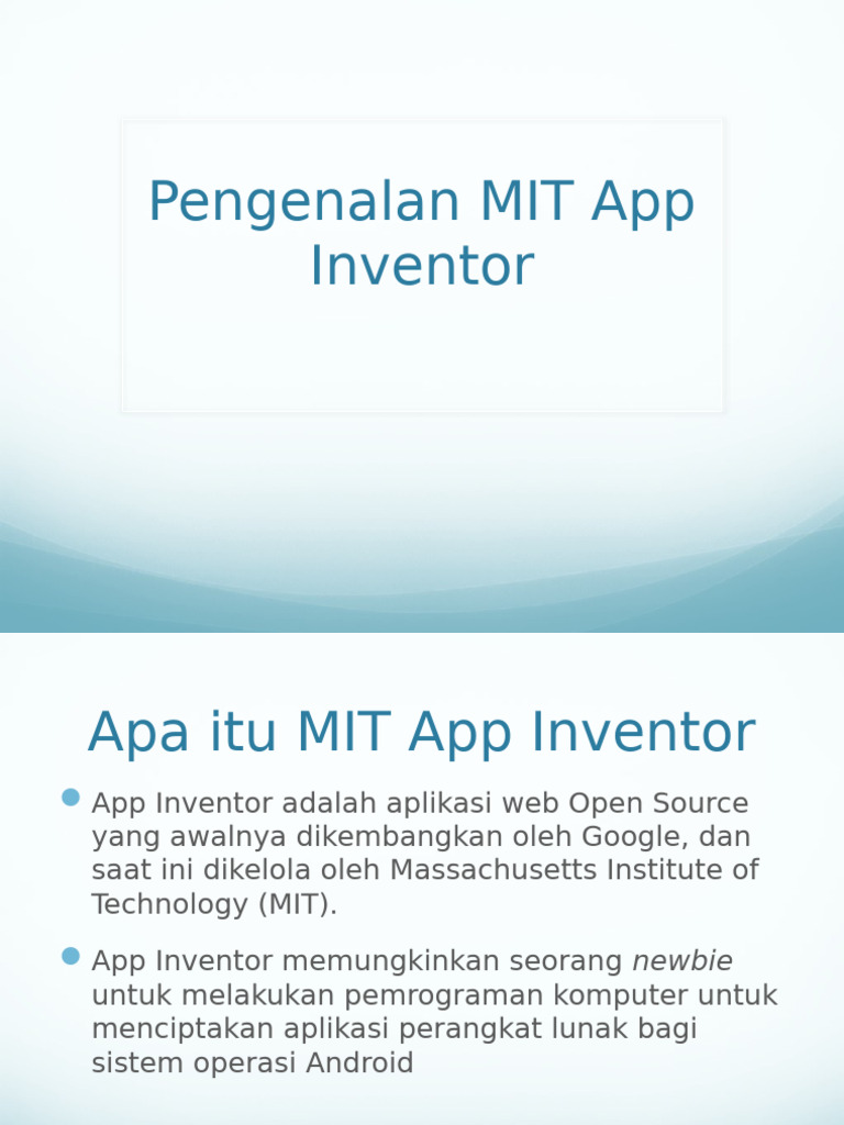 Panduan Lengkap MIT App Inventor | PDF