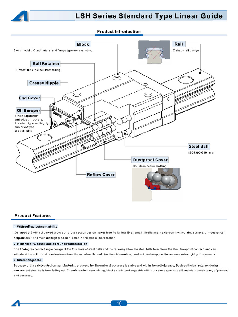 LSH Series Standard Linear Guide 202405230342221846 | PDF