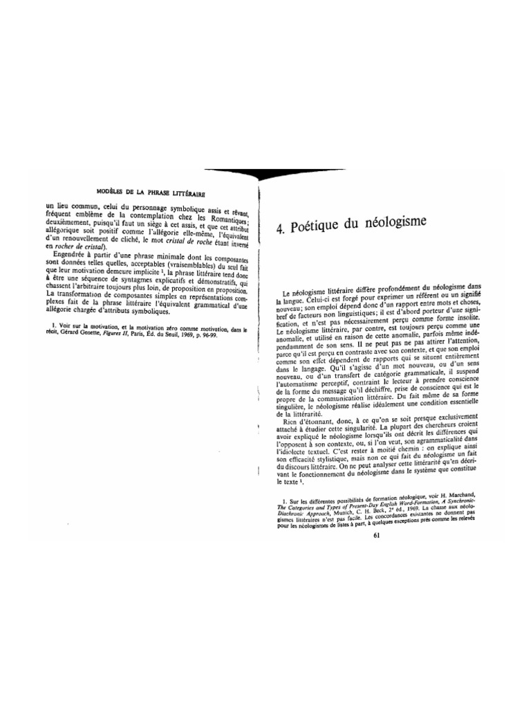 4. Poétique du néologisme | PDF
