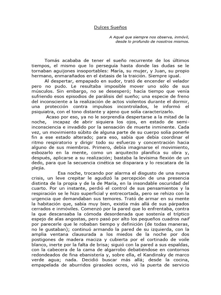 29.dulces Sueños | PDF | Sueño | Conceptos psicologicos