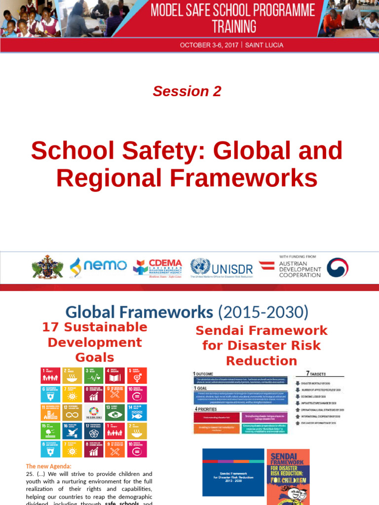 School Safety: Global and Regional Frameworks: Session 2 | PDF ...