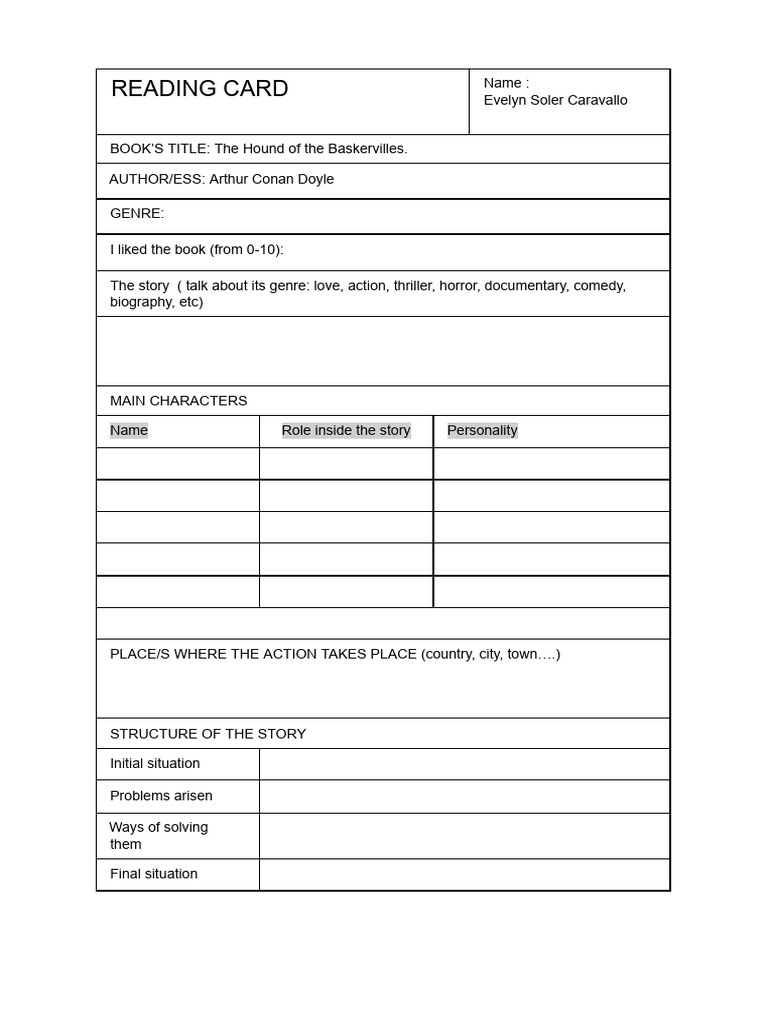 Evelyn Soler Caravallo - READING CARD | PDF