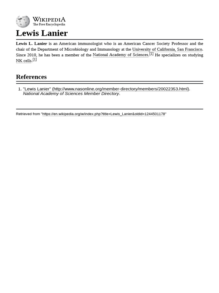 Lewis Lanier | PDF