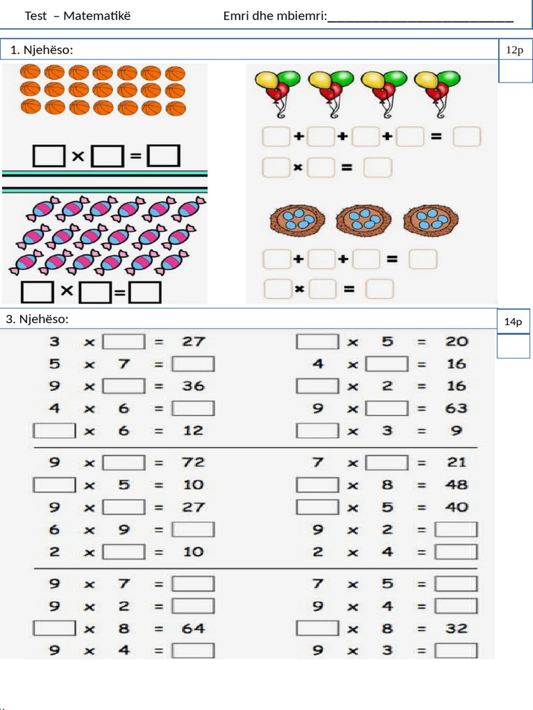 Test Matematike KL 2 | PDF