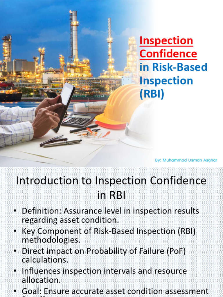 Inspection Confidence in Risk-Based Inspection (RBI) | PDF ...