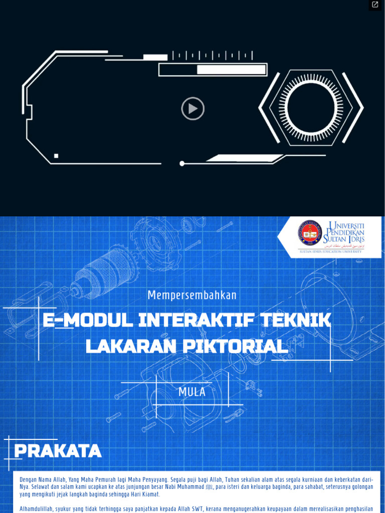 E-Modul Teknik Lakaran Piktorial | PDF