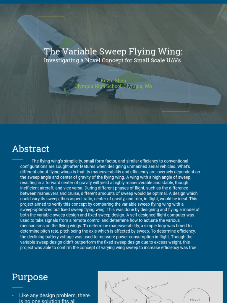The-Variable-Sweep-Flying-Wing-AJAS-Submission | PDF | Aerospace ...