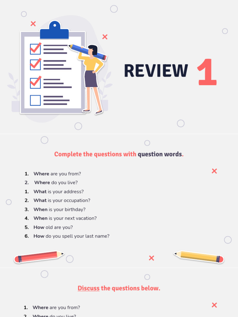 Lesson 6 - Review 1 | PDF
