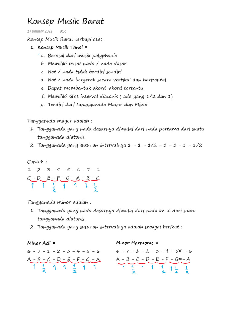 Konsep Musik Barat - Tonal - Modal - Atonal | PDF