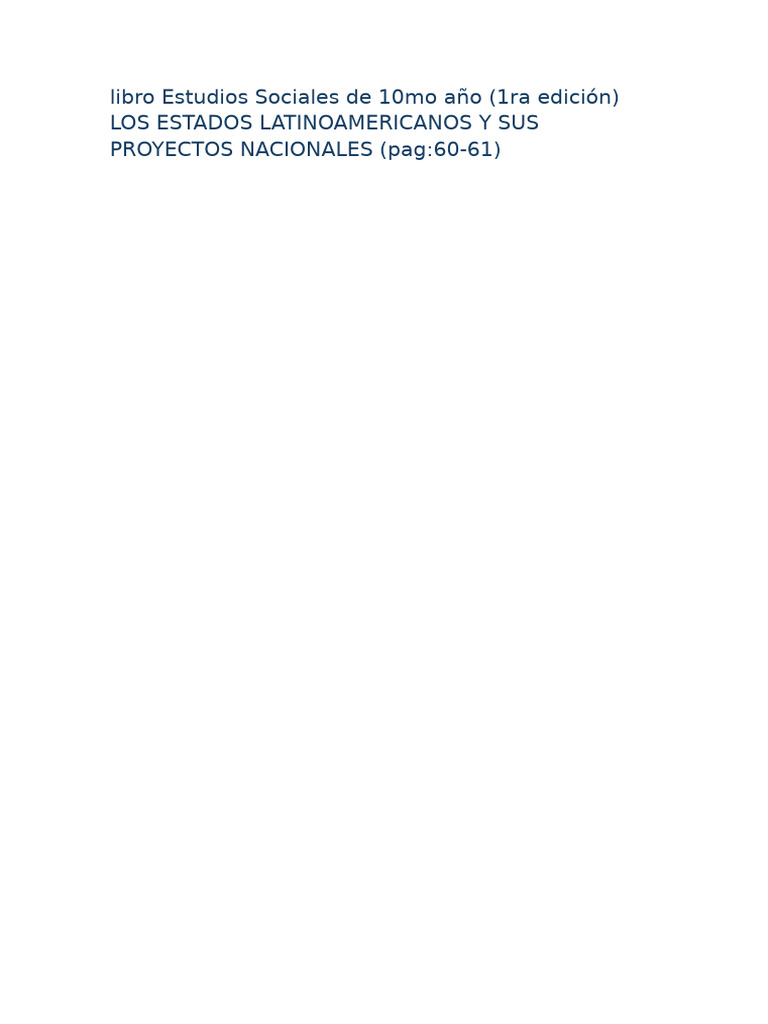 Libro Estudios Sociales de 10mo Año | PDF