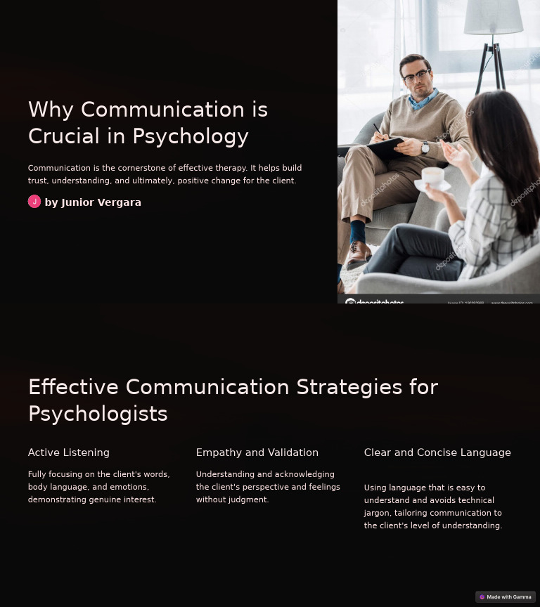 Why Communication Is Crucial in Psychology | PDF
