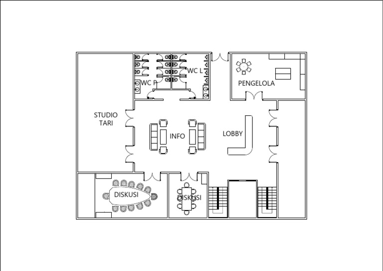 Denah Crative Hub - fix-LT. 1model | PDF