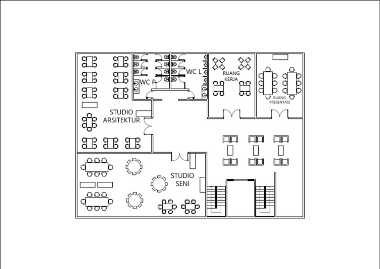 Denah Crative Hub_fix-LT. 3Model | PDF