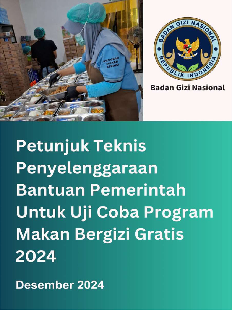 14 Des - UJI COBA - FINAL PETUNJUK TEKNIS PENYELENGGARAAN PROGRAM MBG - 060306 | PDF