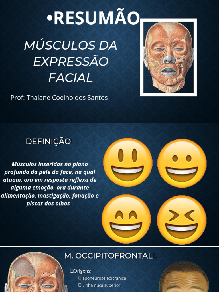 Músculos Da Expressão Facial.pdf | PDF | Boca | Anatomia humana