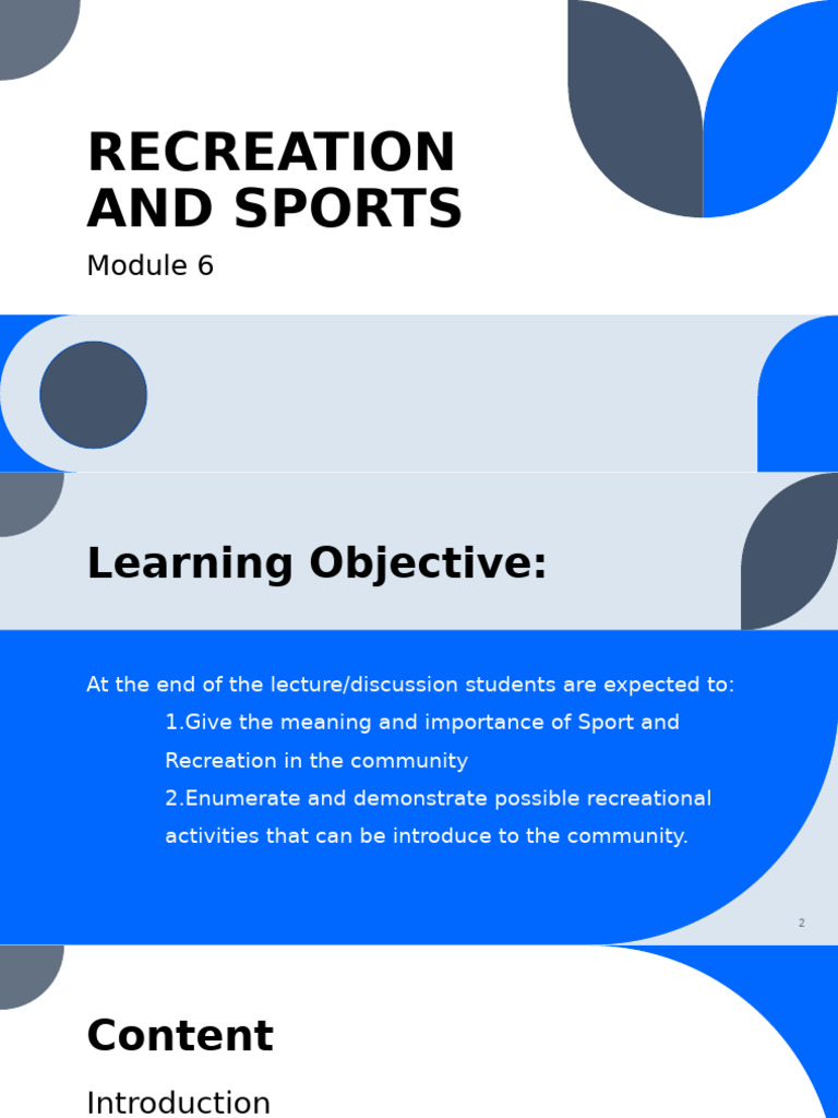 Community Recreation Guide | PDF | Recreation | Psychology