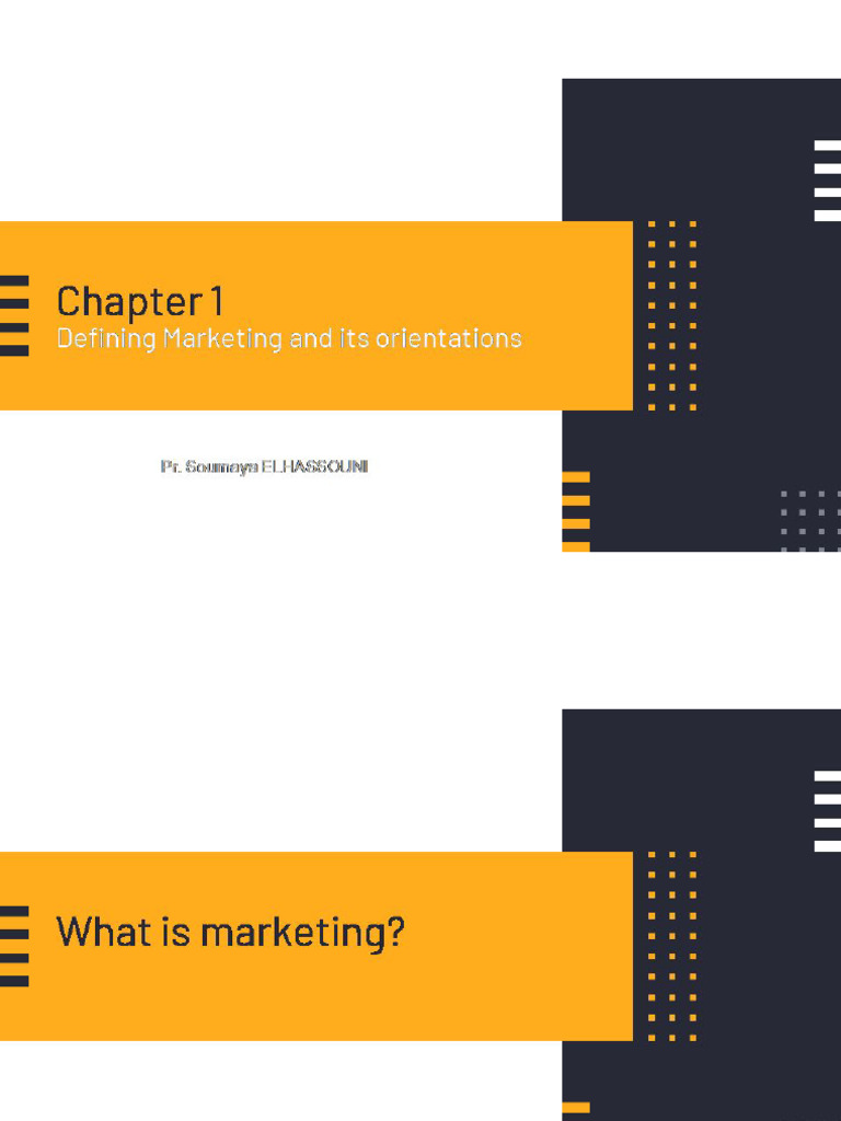 Chapter 1 Marketing Orientations v2 | PDF