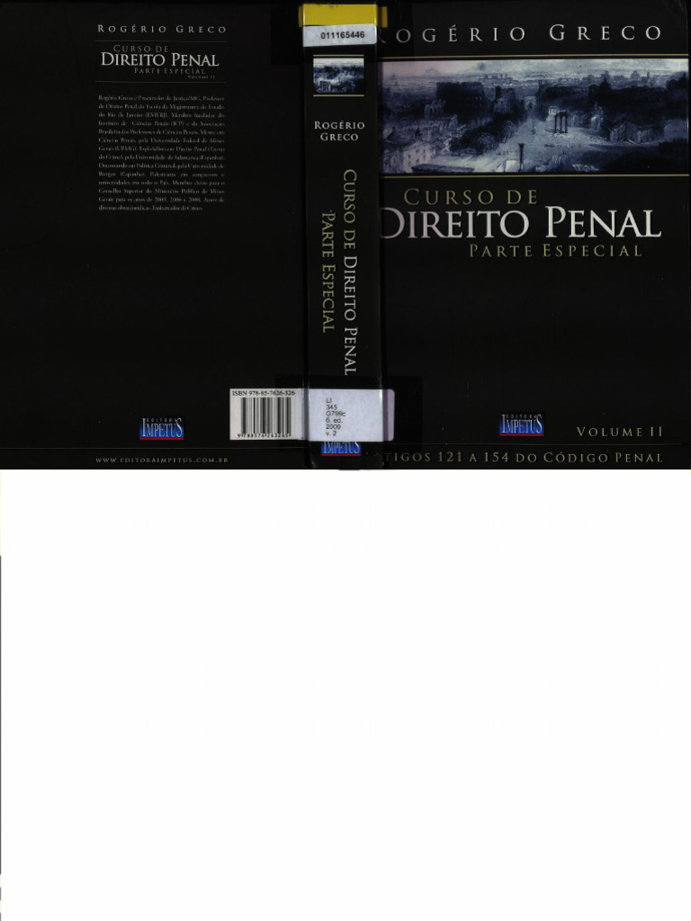 Curso de Direito Penal Vol 2 Parte Especial 6 Ed 2009 Rogério Greco | PDF