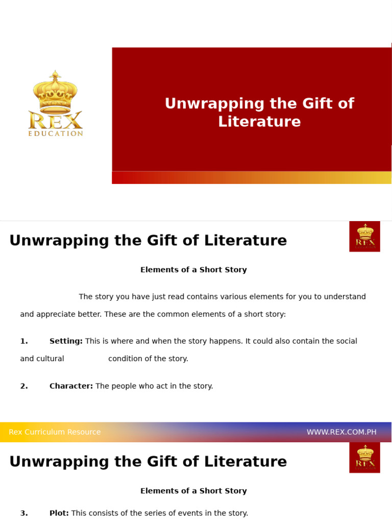 Unwrapping The Gift of Literature | PDF | Senses | Taste