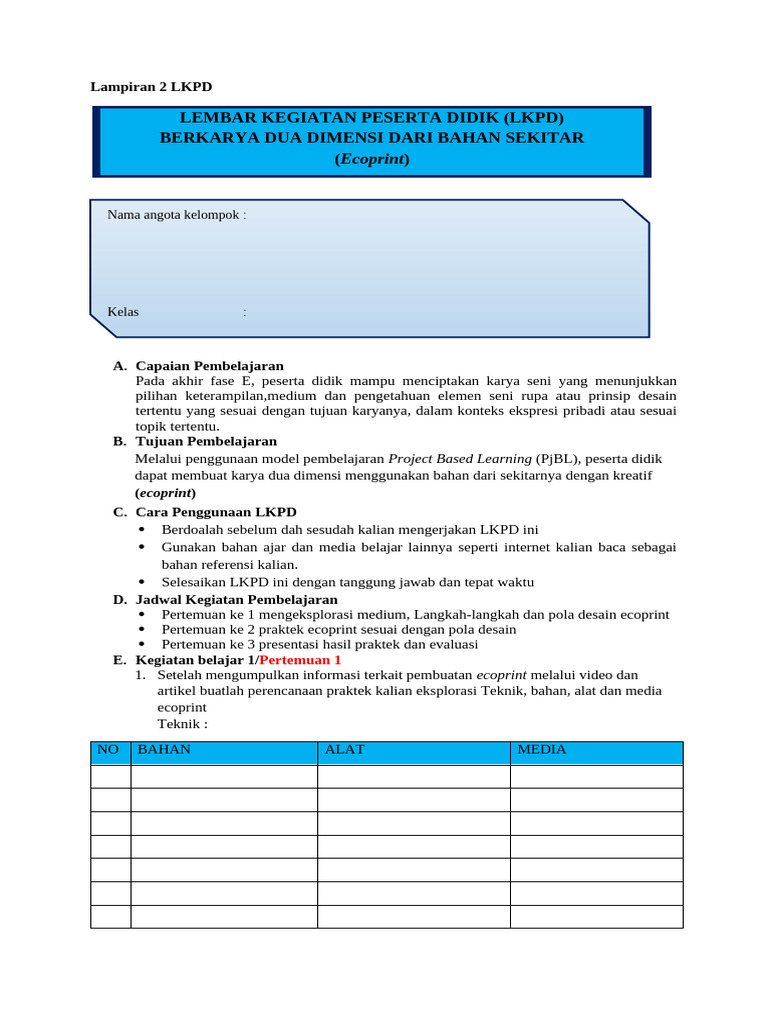 Lampiran 2 LKPD ke-1 | PDF