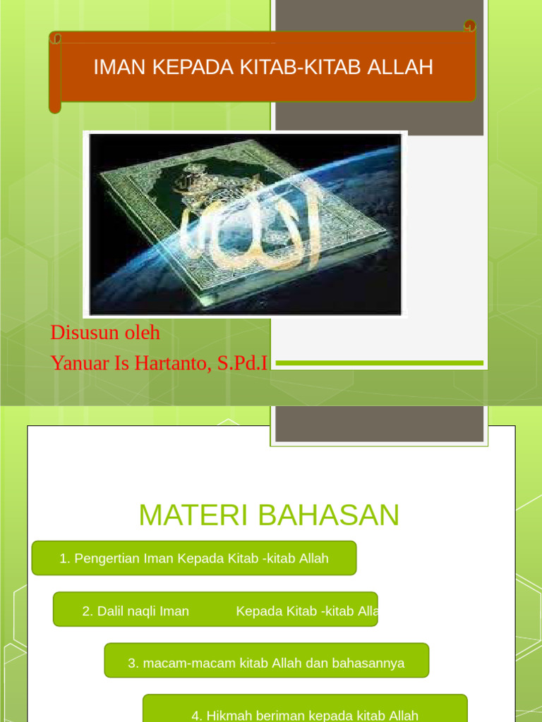 Iman kepada Kitab-Kitab Allah | PDF