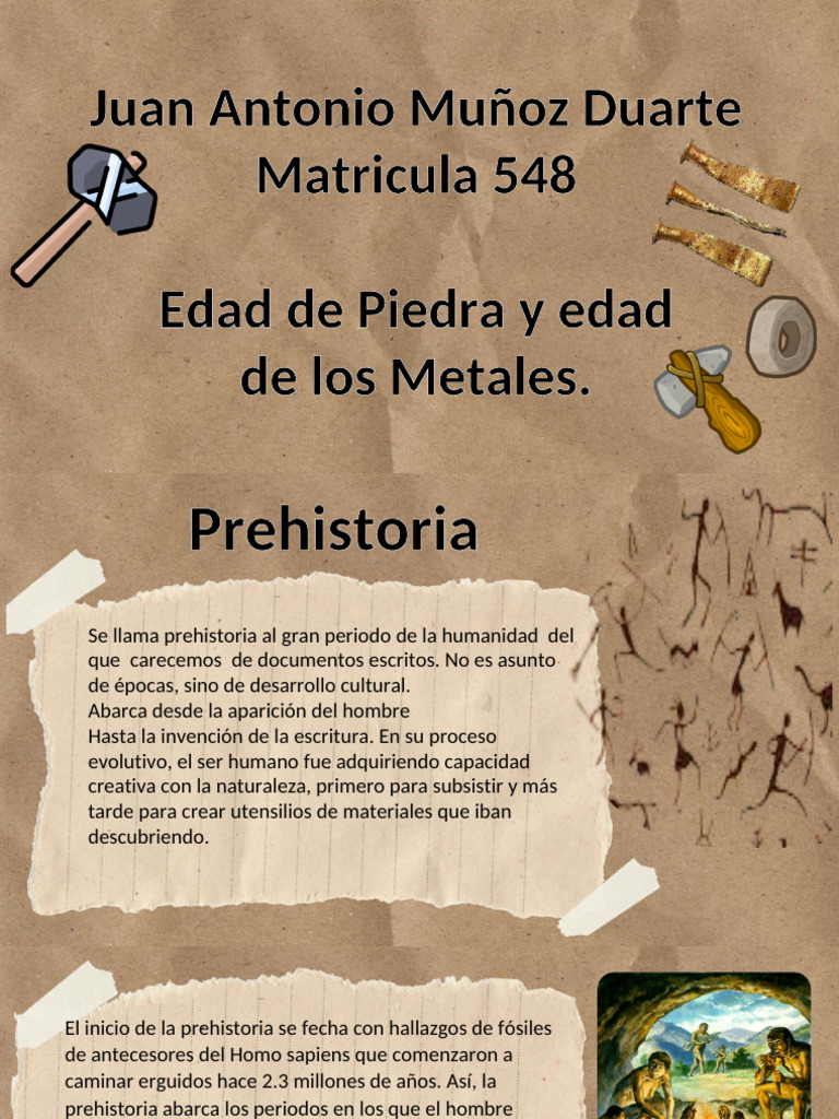 Prehistoria: Edad de Piedra y Metales | PDF | Edad de Bronce | Edad de ...