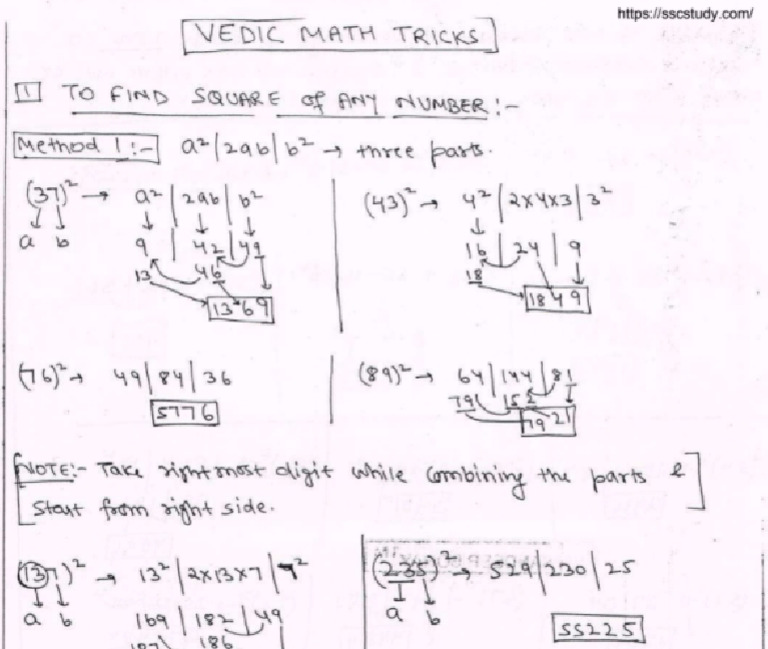 Vedic Maths Practice Sheet - 2 | PDF