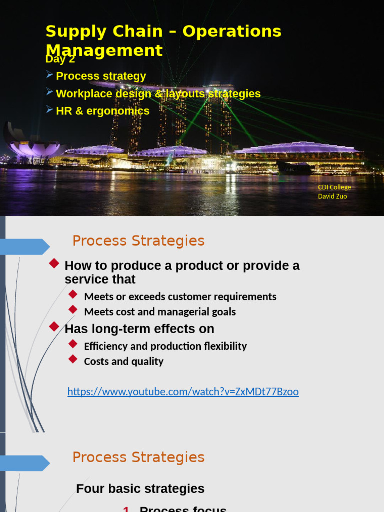 Day 2 Supply Chain - Operations Management | PDF | Warehouse | Employment