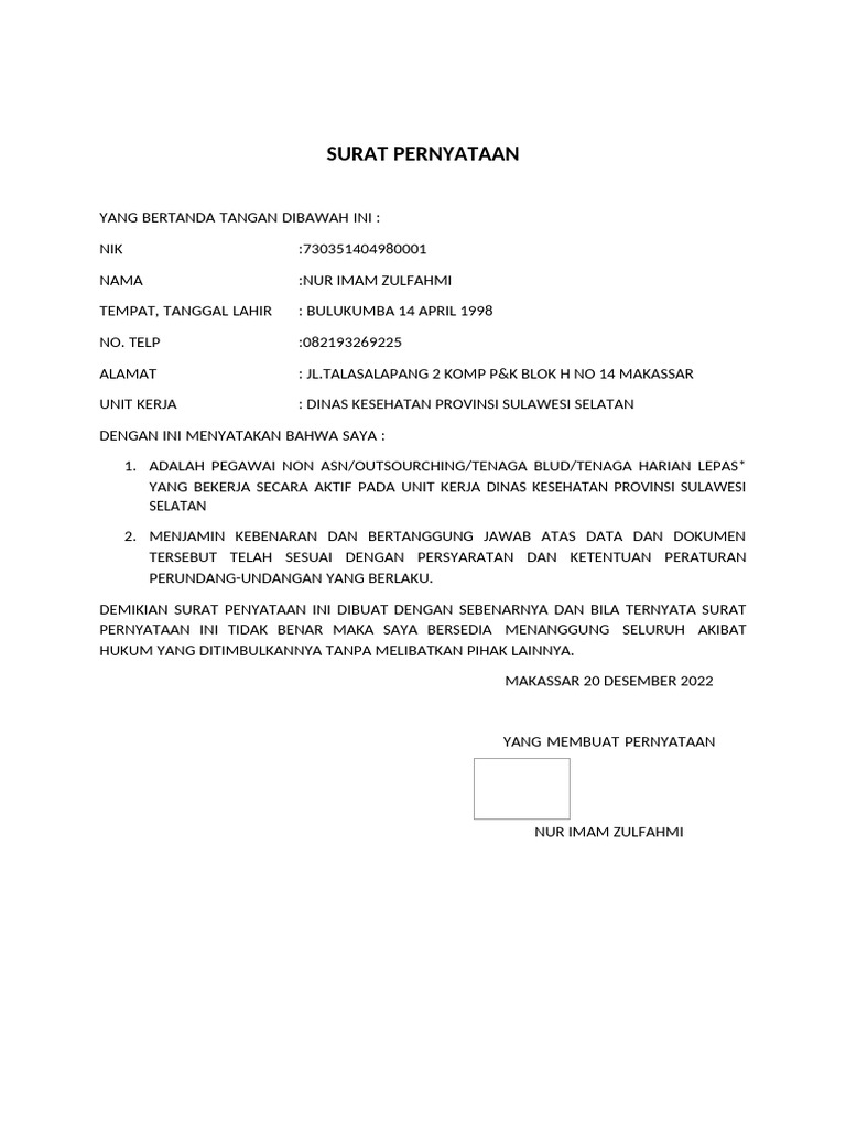 Contoh SP | PDF