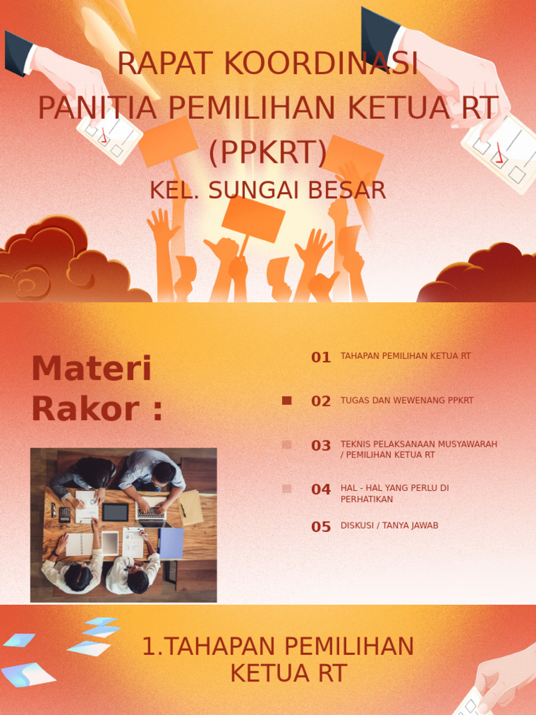 Sosialisasi Panitia Pemilihan Ketua RT (PPKRT) Utk S. Besar | PDF