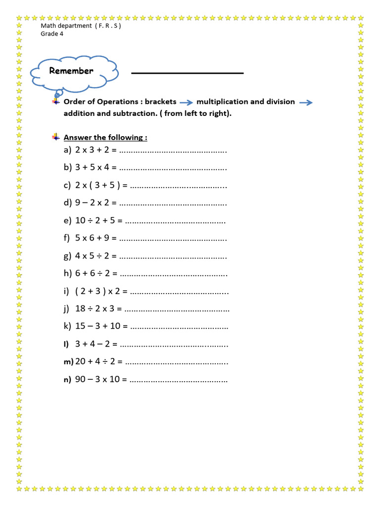 Grade 4 Math Final Revision Guide | PDF | Area | Length