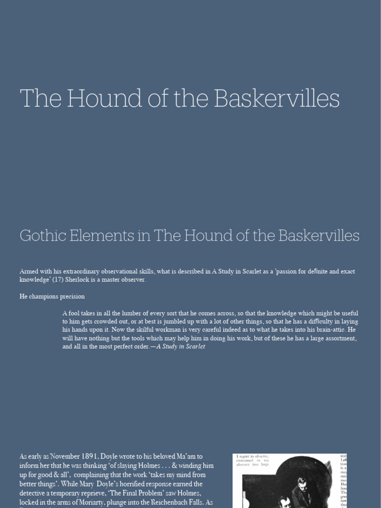 The Hound of The Baskervilles | PDF | Sherlock Holmes