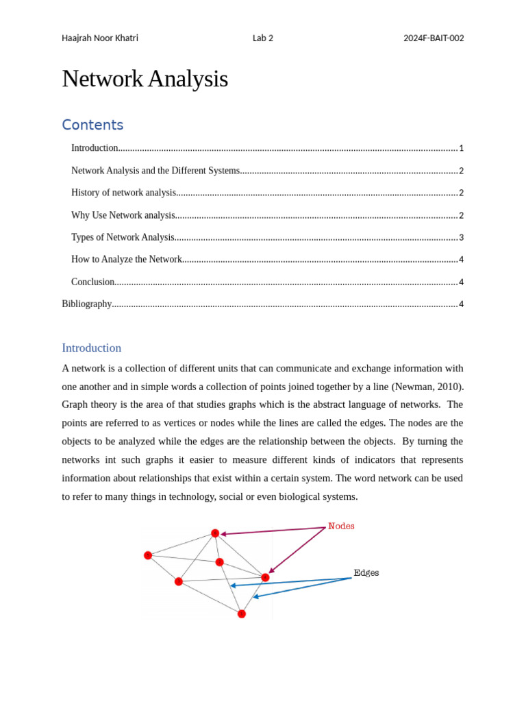 Network Analysis | PDF | Graph Theory | System