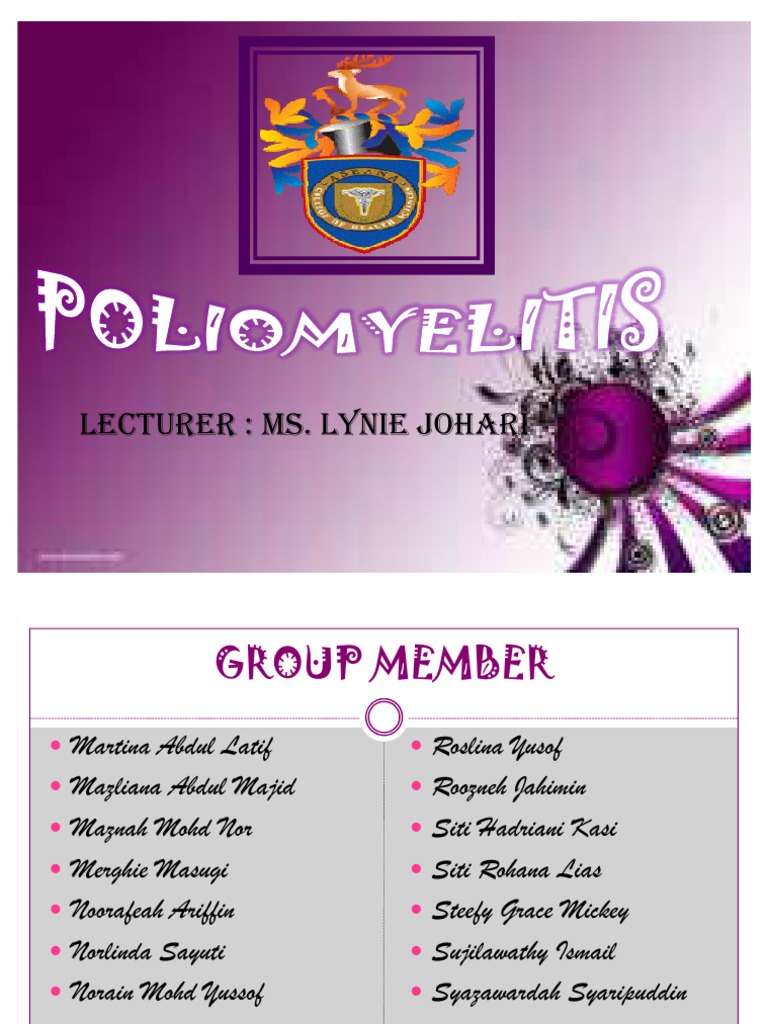 Poliomyelitis | PDF