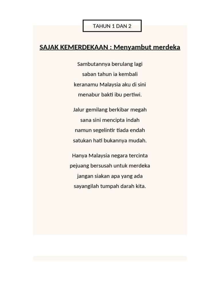 SAJAK MERDEKA | PDF