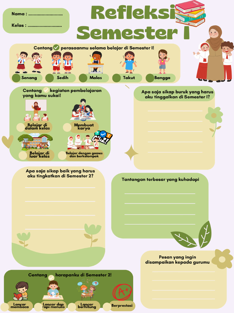 Refleksi Siswa Semester I | PDF