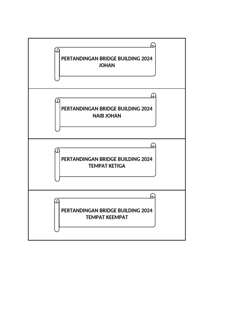 Pertandingan Bridge Building 2024 | PDF