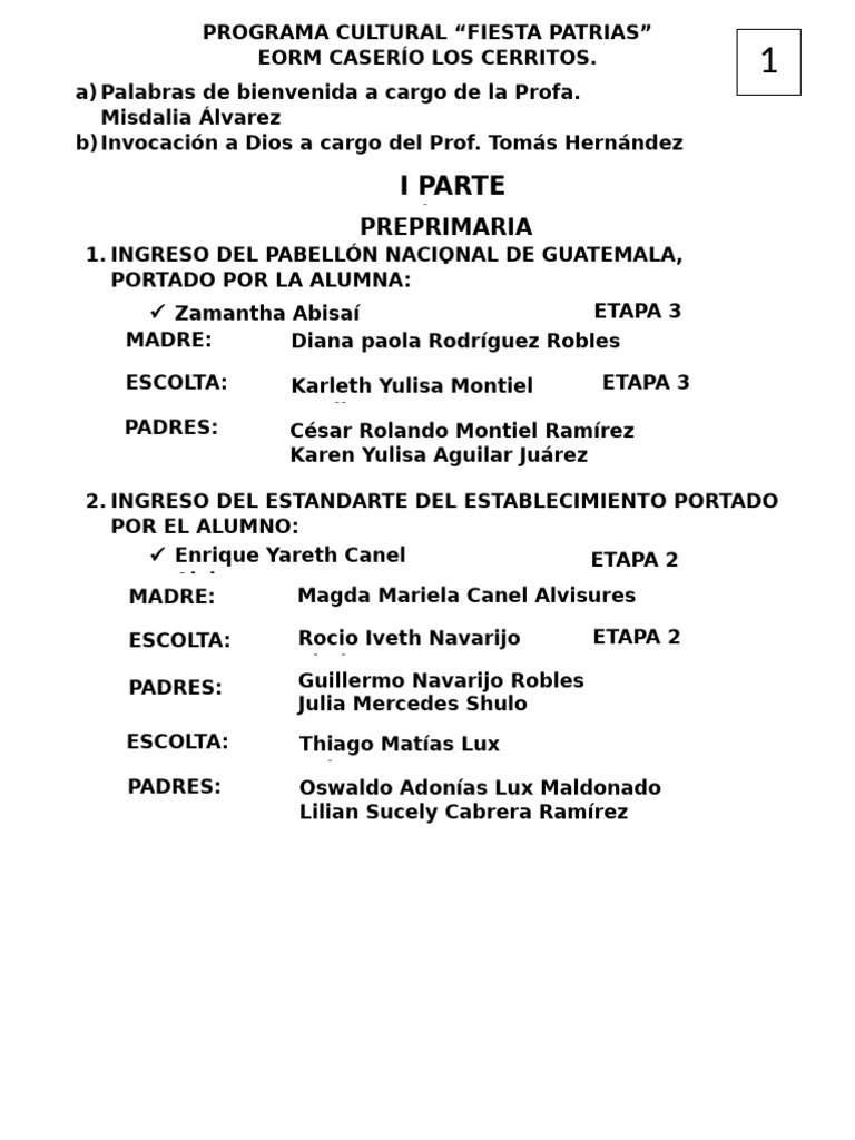 Programa Cultural Eorm Caserío Los Cerritos 2024 | PDF