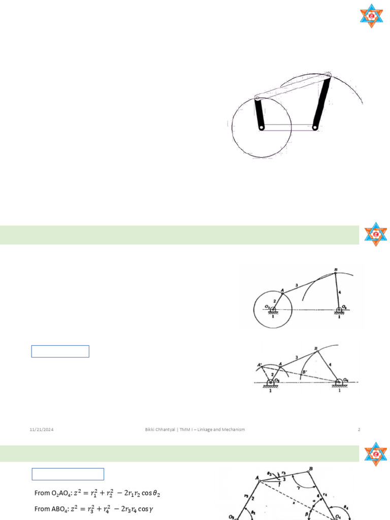 2. Linkage and Mechanism | PDF | Motion (Physics) | Kinematics