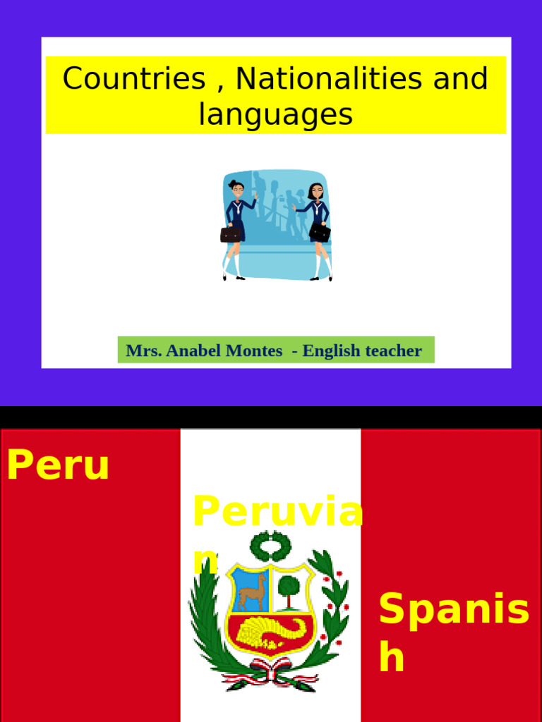 Countries, Nationalities, Languages Sem | PDF