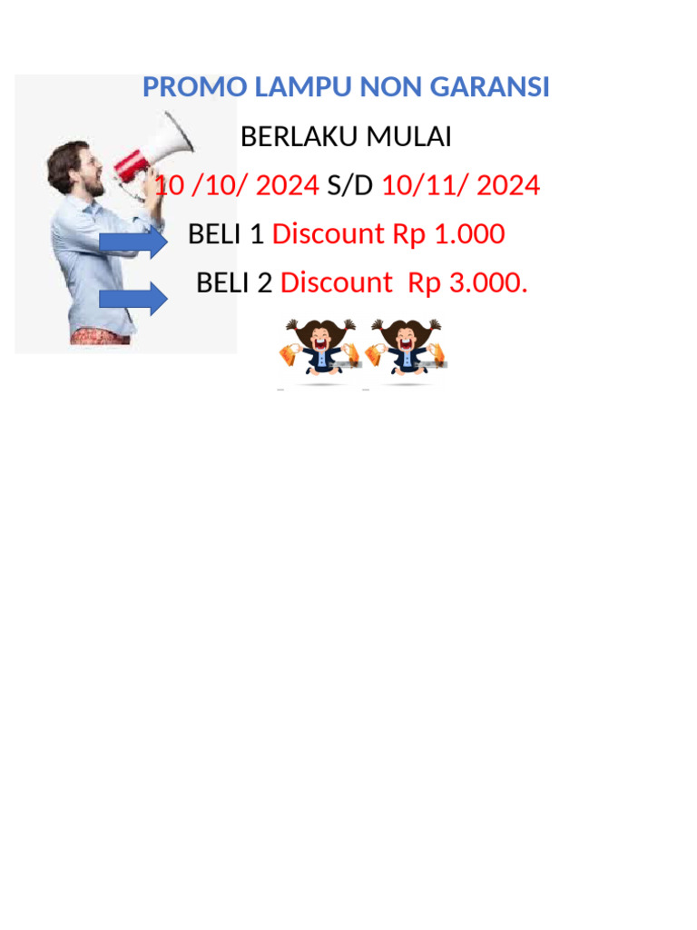 Contoh PROMO Big Sale | PDF