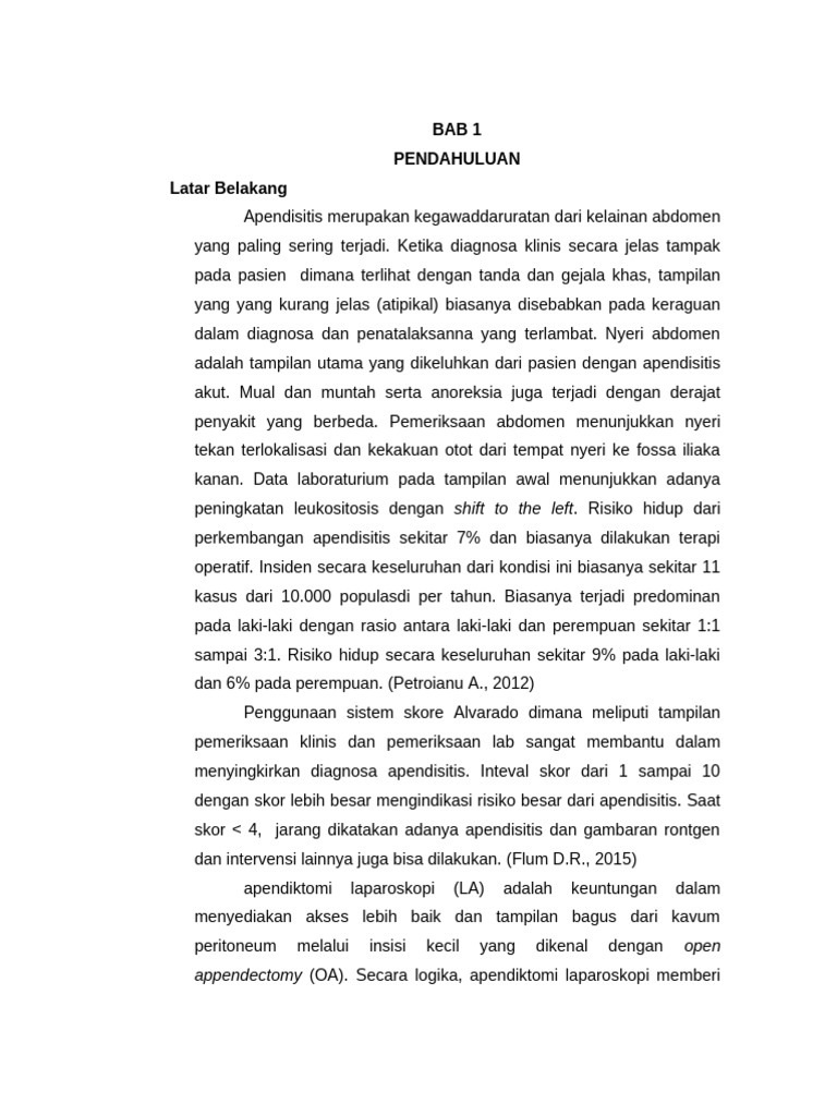 Responsi Apendisitis-1 | PDF