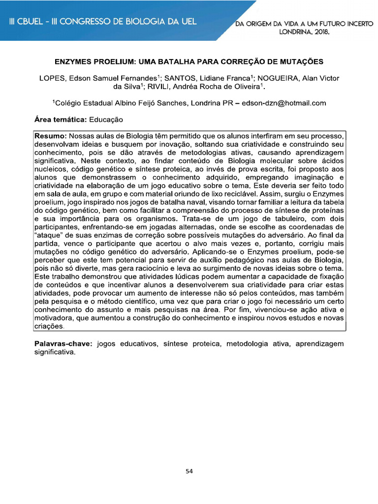 Enzymes Proelium | PDF