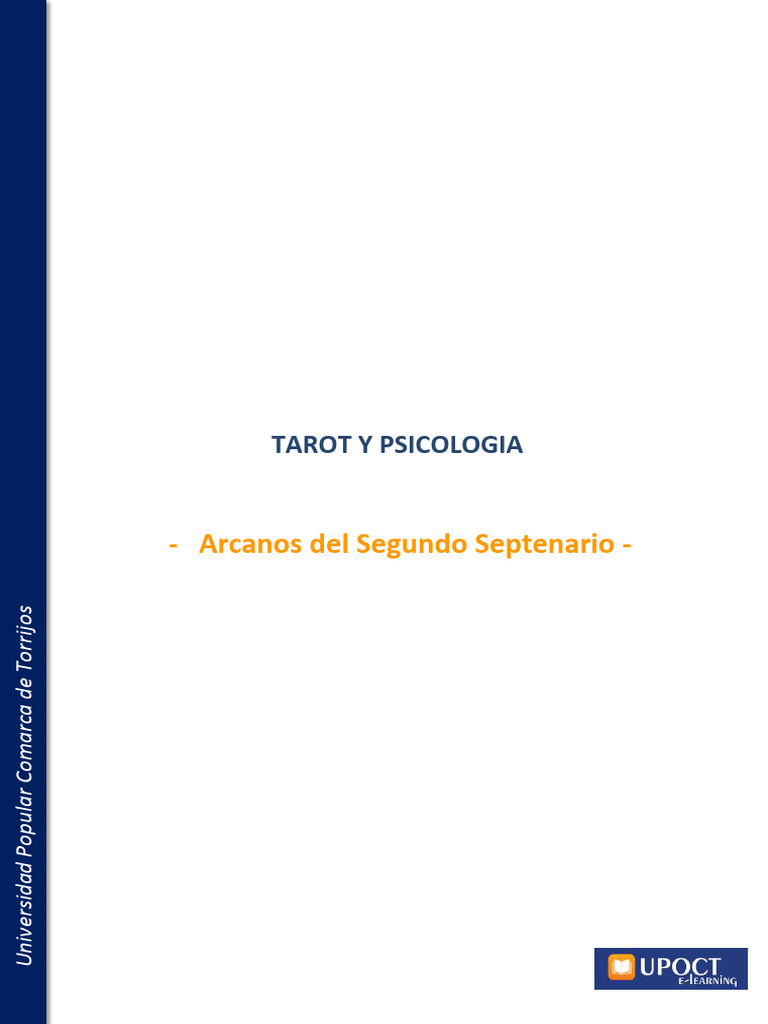 Tarot y Psicología: Arcanos del Segundo Septenario | PDF | Arcanos ...