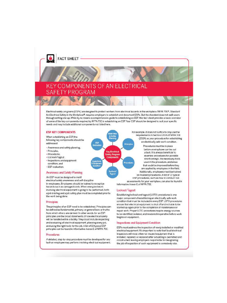 Electrical Key Components Fact Sheet | PDF