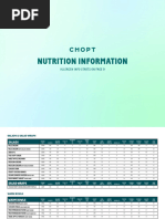 Chopt - Seasonal - Nutritional - Information 2 | PDF | Nutrition Facts ...