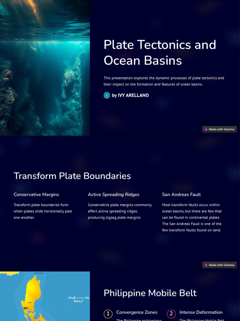 Plate Tectonics & Ocean Basins | PDF | Plate Tectonics | Seabed