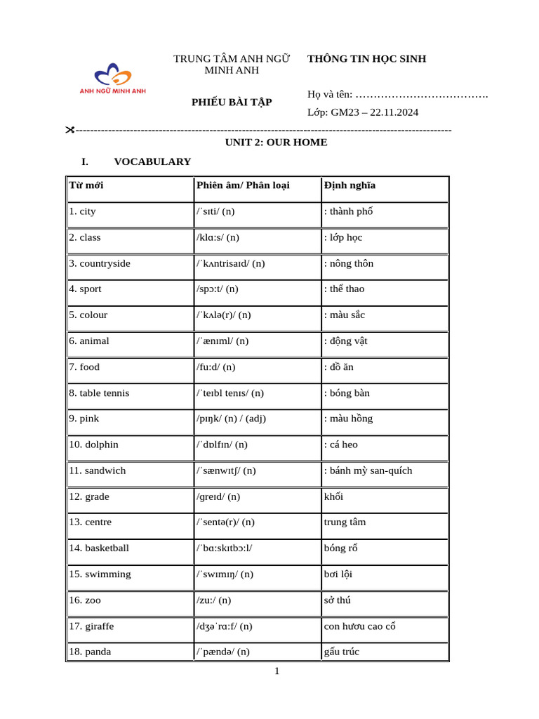 Unit 1 - All About Me | PDF | Stress (Linguistics) | Linguistics